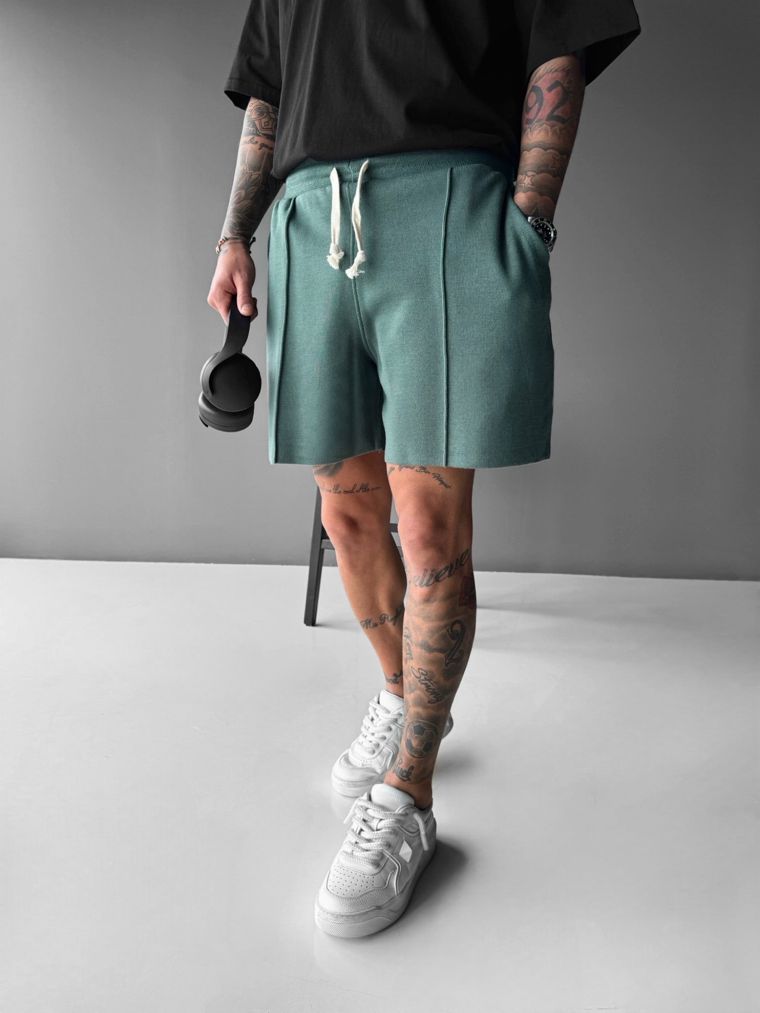 Loose Fit Seam Shorts - Petrol – Kleidermafia