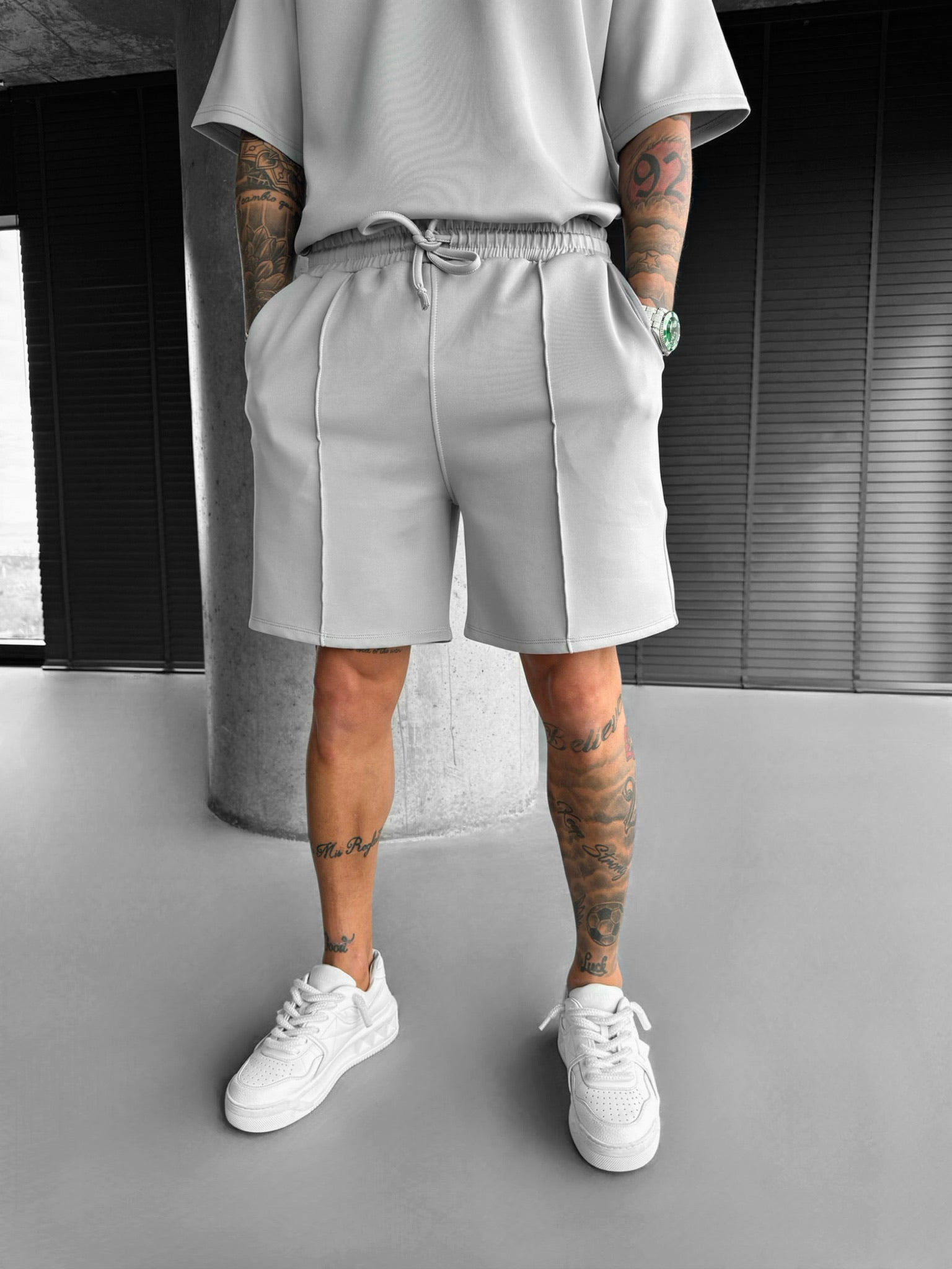 Loose Fit Seam Diver Shorts - Grey – Kleidermafia